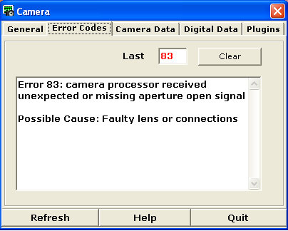 Error Codes
